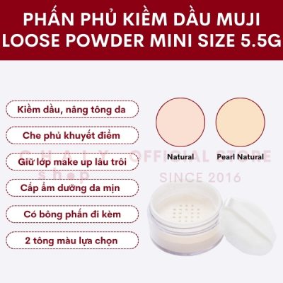 Phấn phủ Muji loose powder mini size Nhật sale 230k | Shop Nhật Chaly