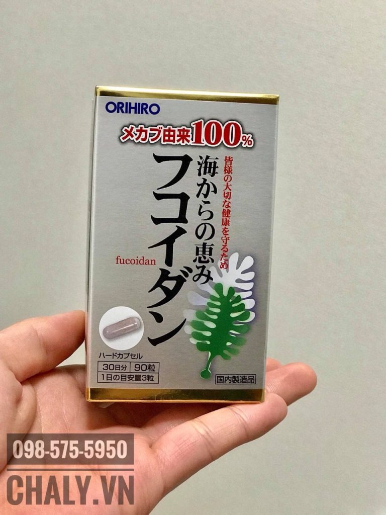 Viên tảo Fucoidan Orihiro 90 viên Nhật Bản chống ung thư mẫu mới cực ...