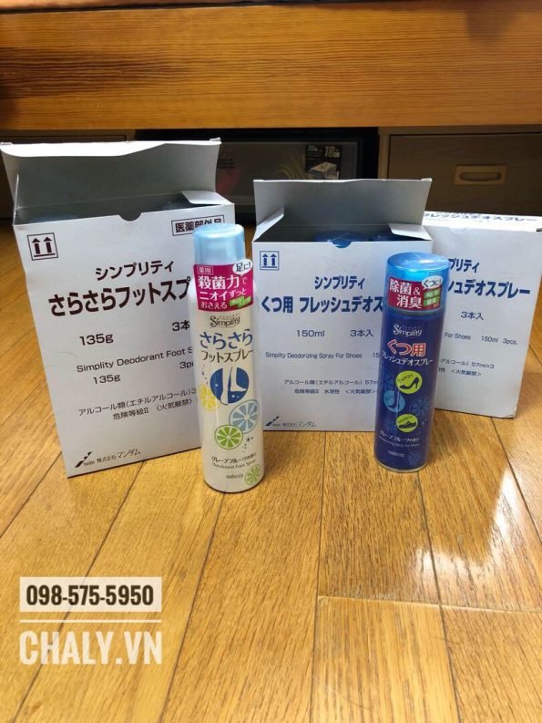 Review xịt khử mùi chân Mandom Simplity Deodorant Foot Spray | Shop Nhật Chaly