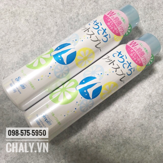 Review xịt khử mùi chân Mandom Simplity Deodorant Foot Spray | Shop Nhật Chaly