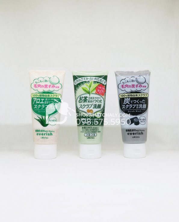 Sữa rửa mặt Everish Utena Scrub tẩy da chết Nhật mẫu mới nhất 2022 ...