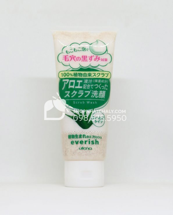 Sữa rửa mặt Everish Utena Scrub tẩy da chết Nhật 2020 | Shop Nhật Chaly