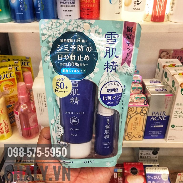 Kem chống nắng Kose Sekkisei Skincare UV Gel 80g Nhật SPF50 mẫu mới ...