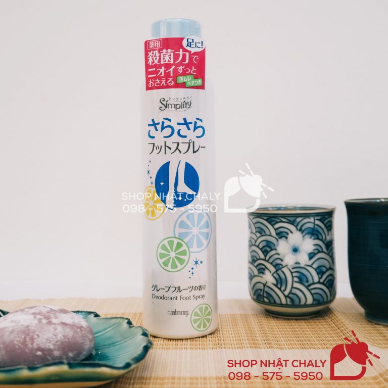 Thuốc xịt khử mùi hôi chân Nhật 185k Mandom Simplity Foot Spray | Shop Nhật Chaly
