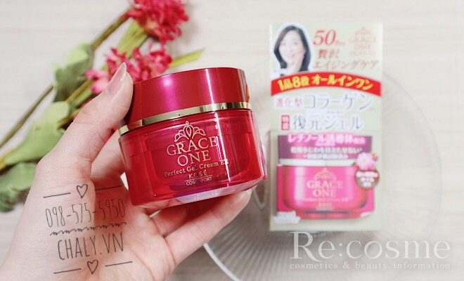 Review kem dưỡng da Kose Grace One Perfect Gel Cream EX | Shop Nhật Chaly