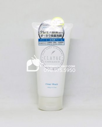 Sữa rửa mặt đất sét CLAYGE Clear Wash trị mụn cám 170k | Shop Nhật Chaly