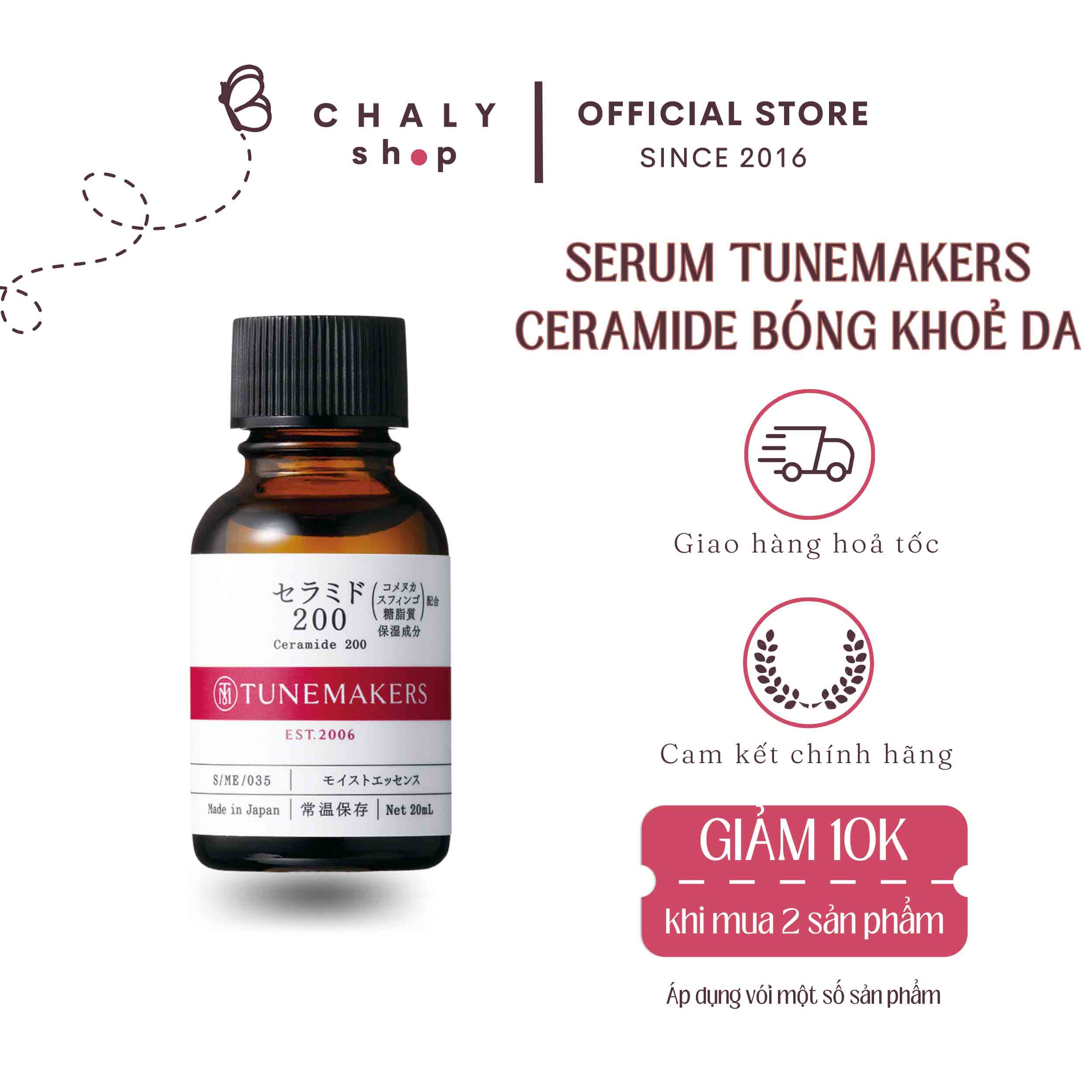 Tinh chất serum Ceramide Tunemakers siêu phục hồi 535k | Shop Nhật Chaly